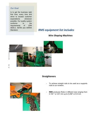 Rms company profile april 2011 | DOC