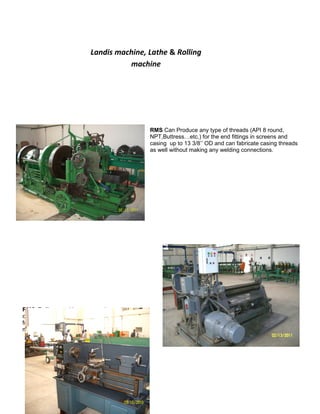 Rms company profile april 2011 | DOC