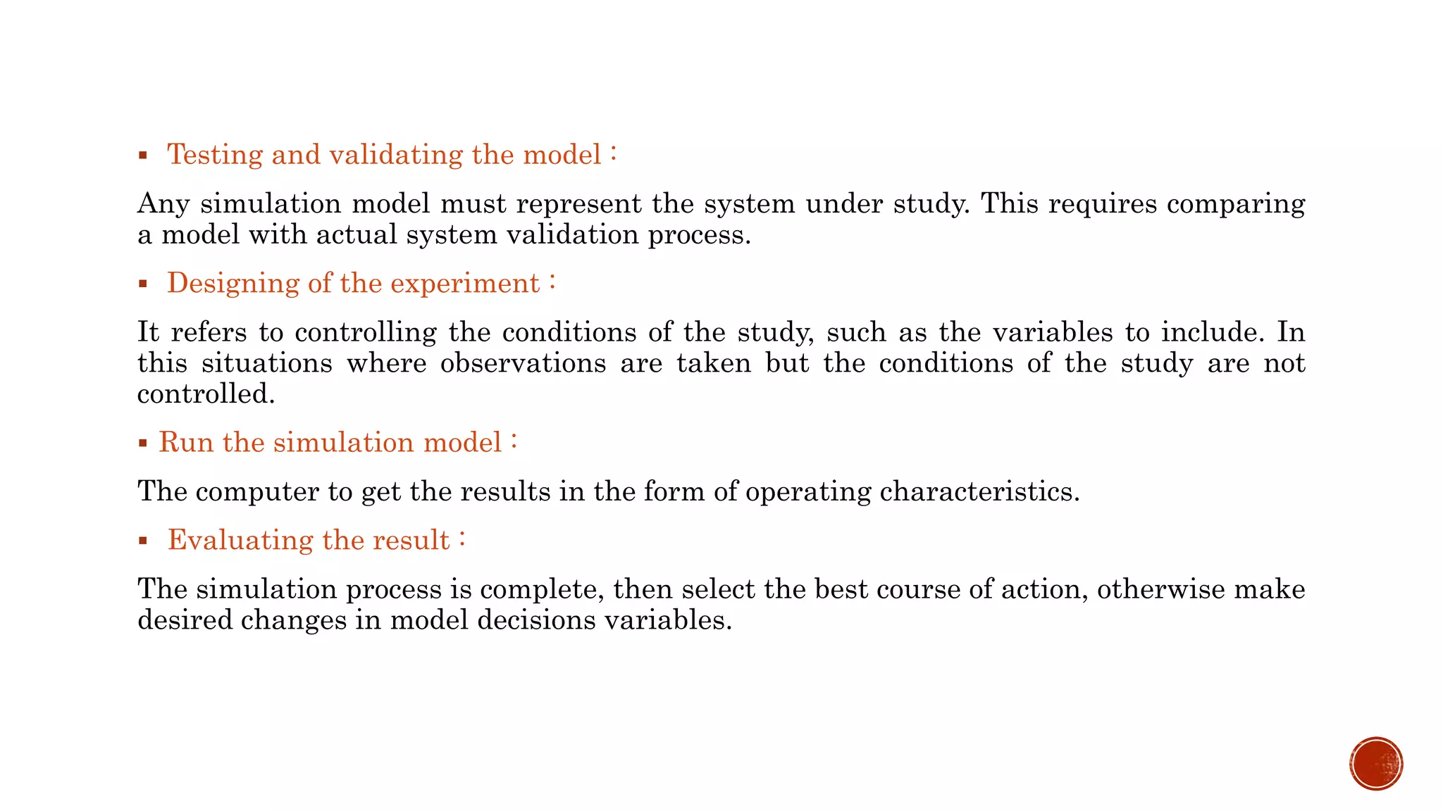 simulation modelling | PPT