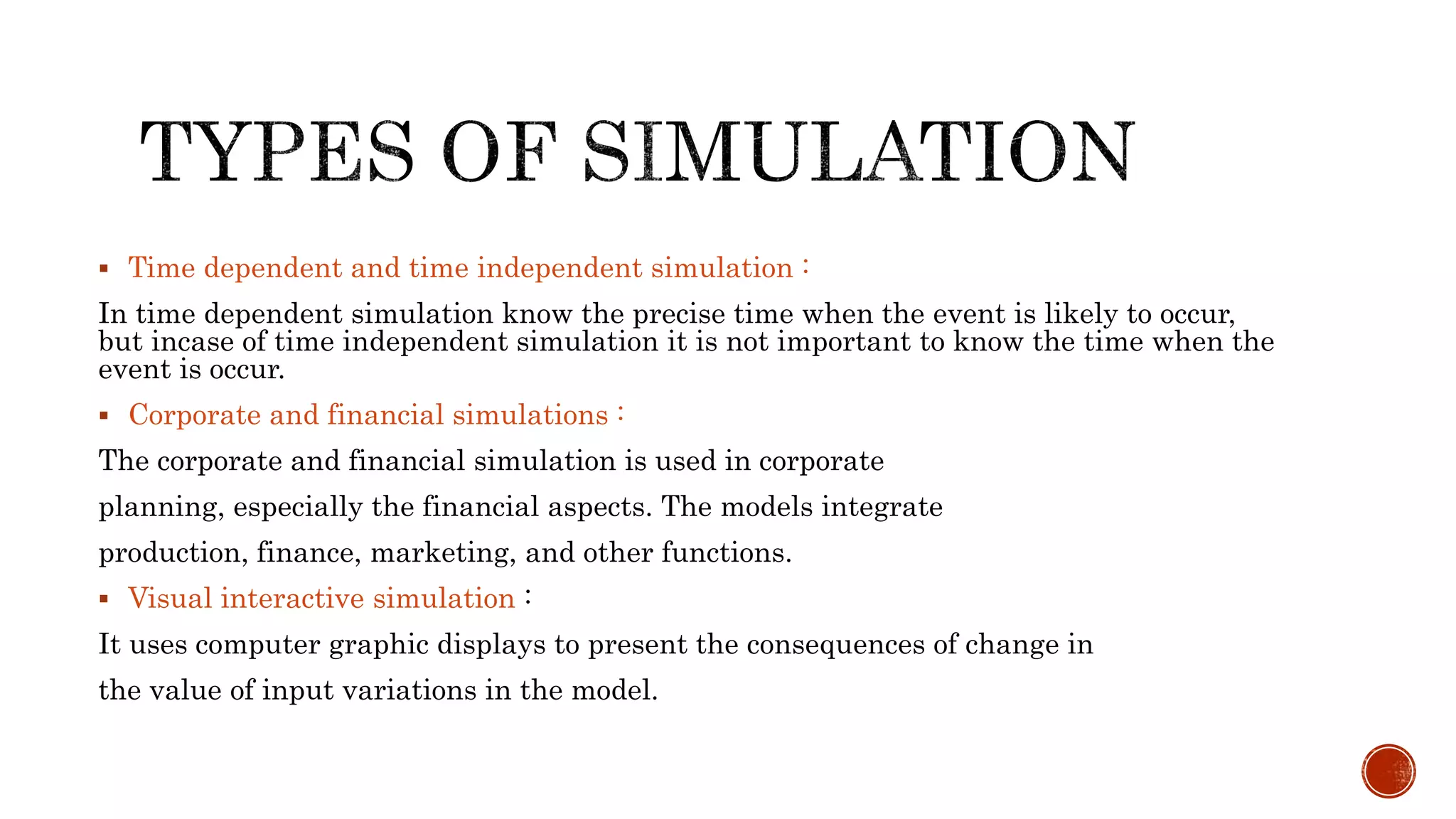 simulation modelling | PPT