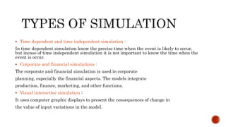 simulation modelling | PPT