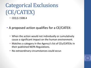 National Environmental Policy Act (NEPA) Overview - Helen Clough ...
