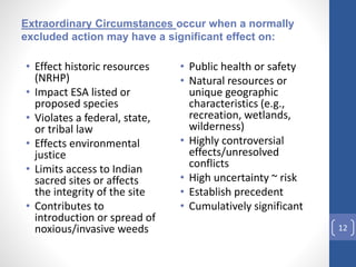 National Environmental Policy Act (NEPA) Overview - Helen Clough ...