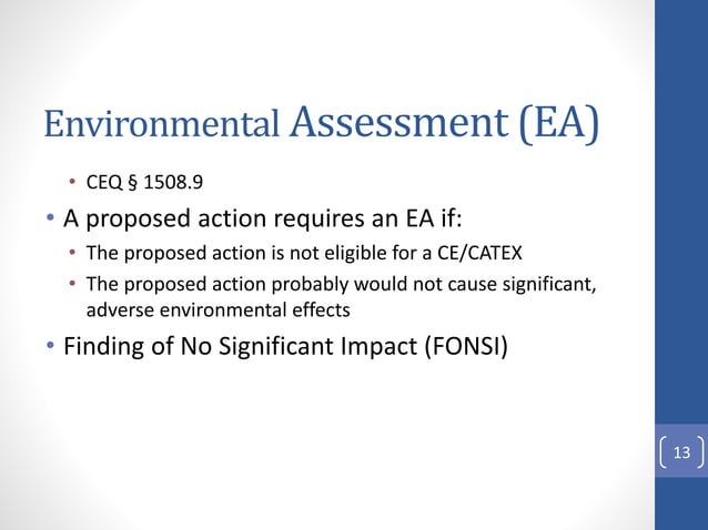 National Environmental Policy Act (NEPA) Overview - Helen Clough ...