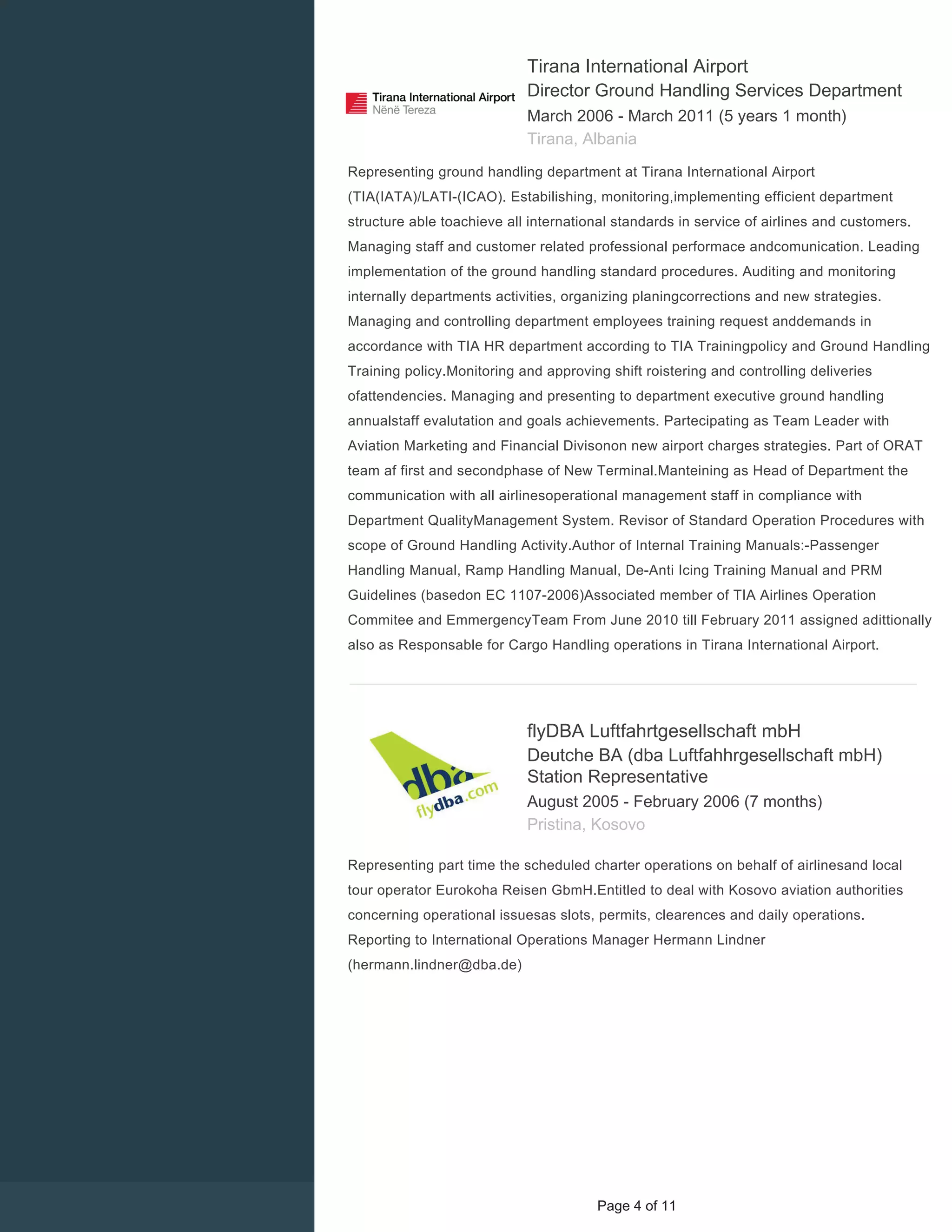 Igli Larashi Curriculum Vitae 2019 | PDF