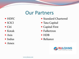 Ruloans - Loan Comparison Website | PPTX