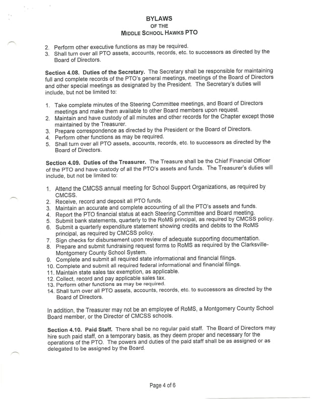 Rms pto bylaws 5 9-2008 | PDF