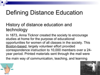 distent education | PPT