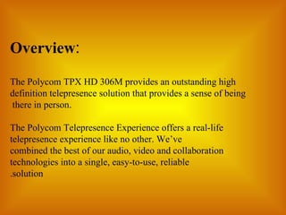 Polycom TPX HD 306M | PPT | Computer Peripherals | Computing