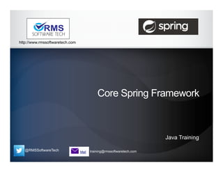 Spring Framework Training Course | PDF