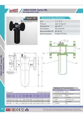RM Model Standard FRL Unit | PDF