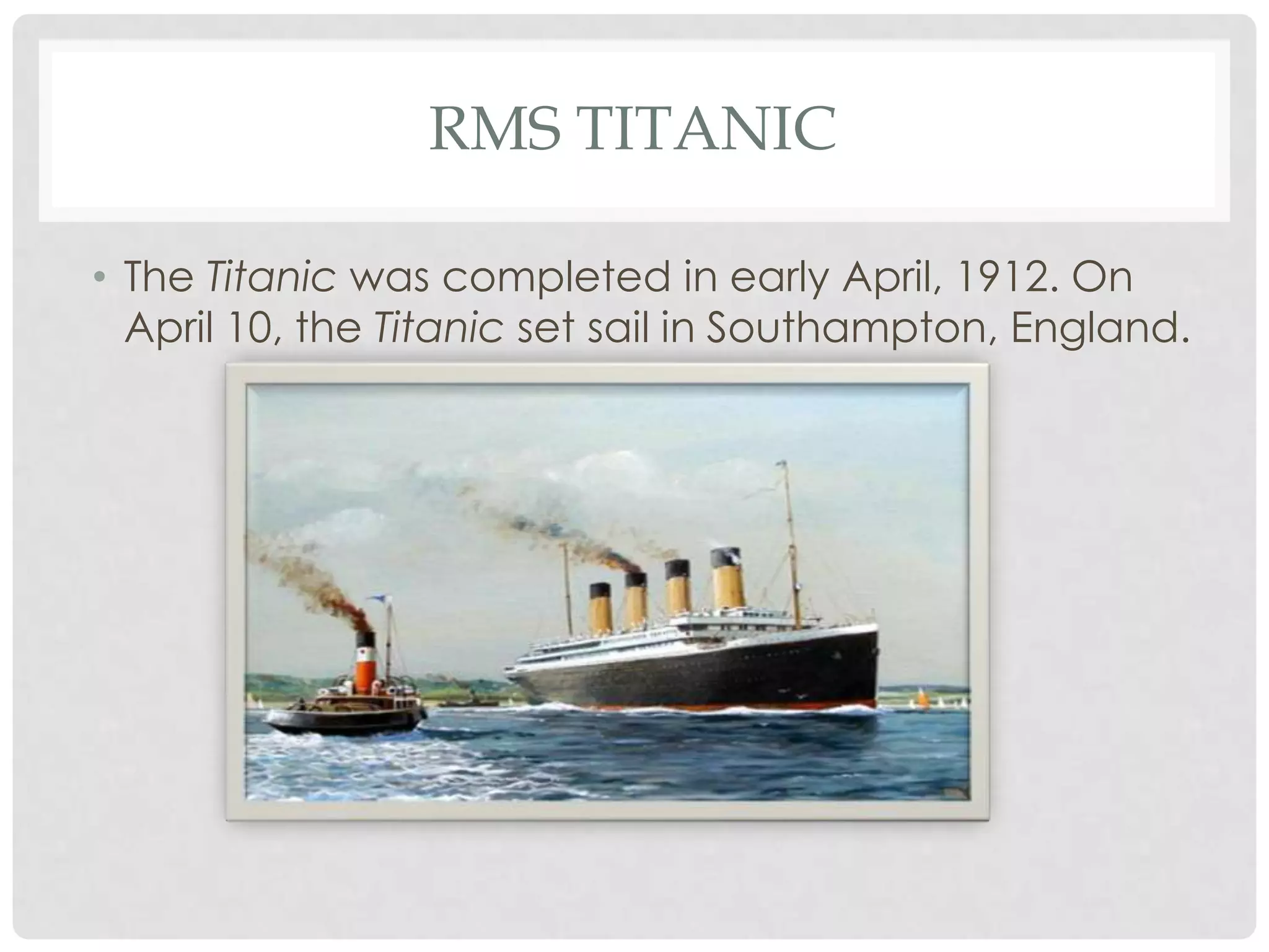Rms titanic | PPTX