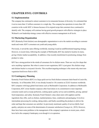 Strategic Marketing plan of KFC | PDF