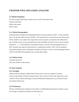Strategic Marketing plan of KFC | PDF