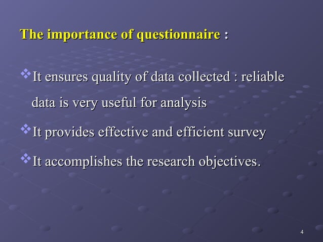 Data Collection survey instruments & methods of Questionnaire | PPT