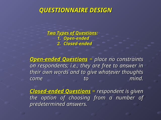 Data Collection survey instruments & methods of Questionnaire | PPT