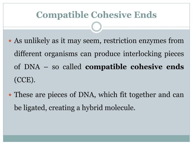 Restriction-Modification system, Types of Restriction enzymes | PPTX
