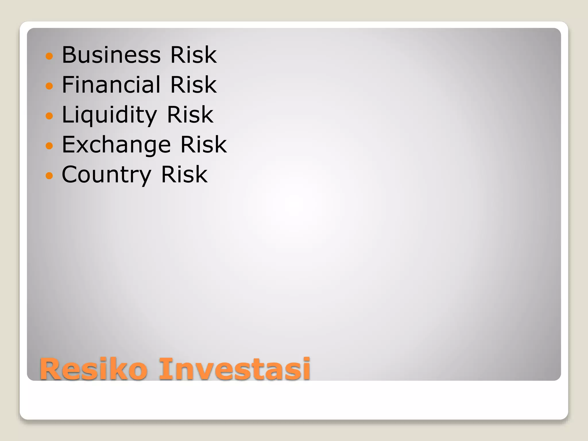 Pengertian, Fungsi & Tujuan Investasi (ppt ekonomi) | PPTX