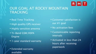 Rmt fleet management | PPTX | Auto Navigation Systems | Auto Technology