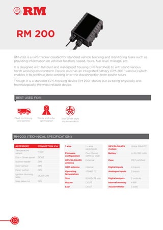 RMTS Business Profile | PDF | Auto Navigation Systems | Auto Technology