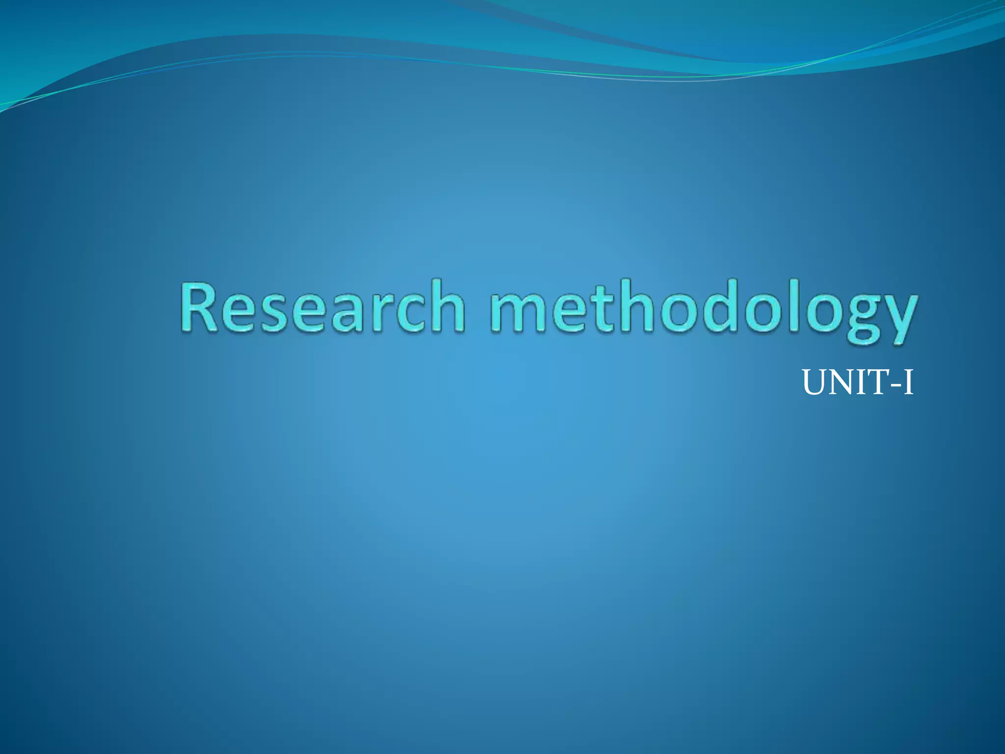 introduction Research methodology | PPTX