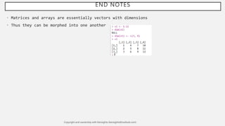 R DATA STRUCTURES 2 | PPTX