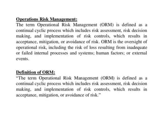 Operations Risk Management | PPTX