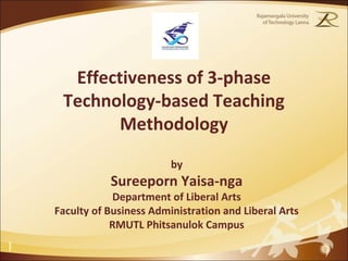 Effectiveness of 3-phase Technology-based Teaching Method | PPT