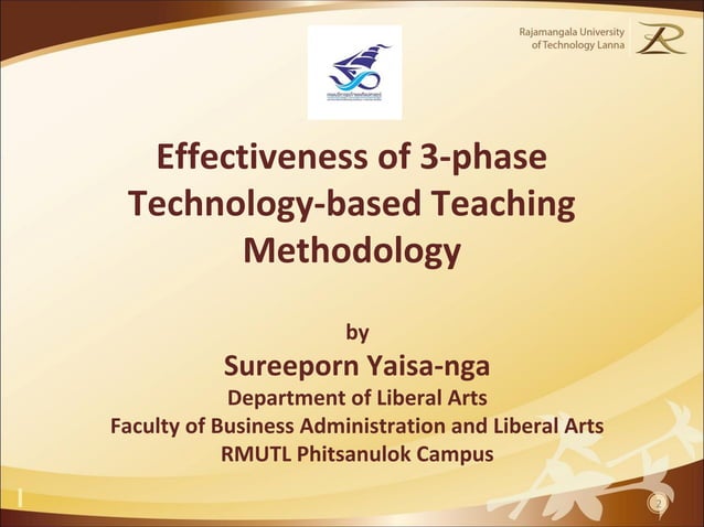 Effectiveness of 3-phase Technology-based Teaching Method | PPT