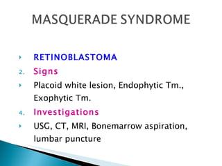 Masquerade Syndromes | PPT