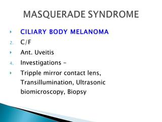 Masquerade Syndromes | PPT