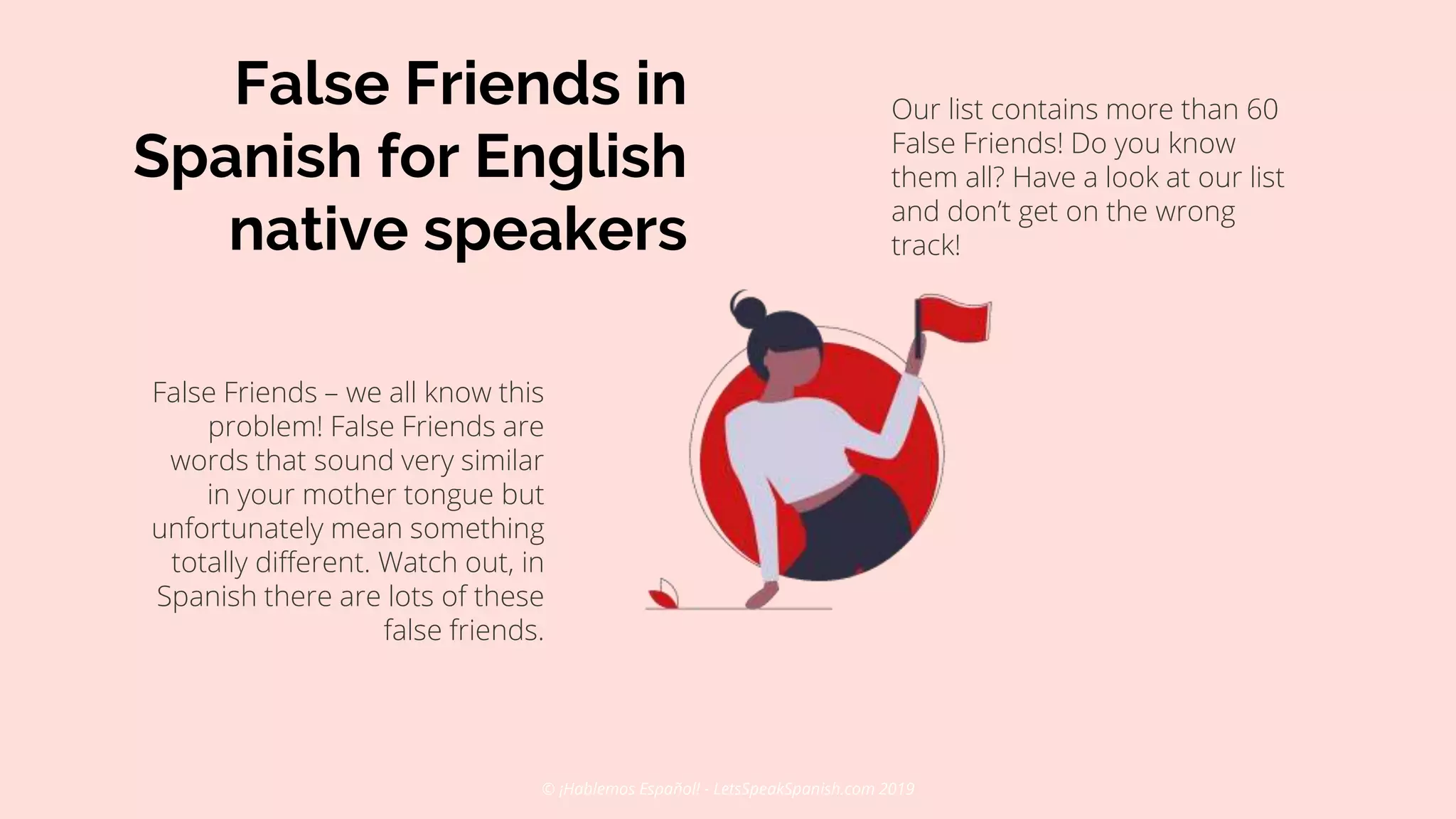 The big list of “False Friends” Spanish – English | PPT