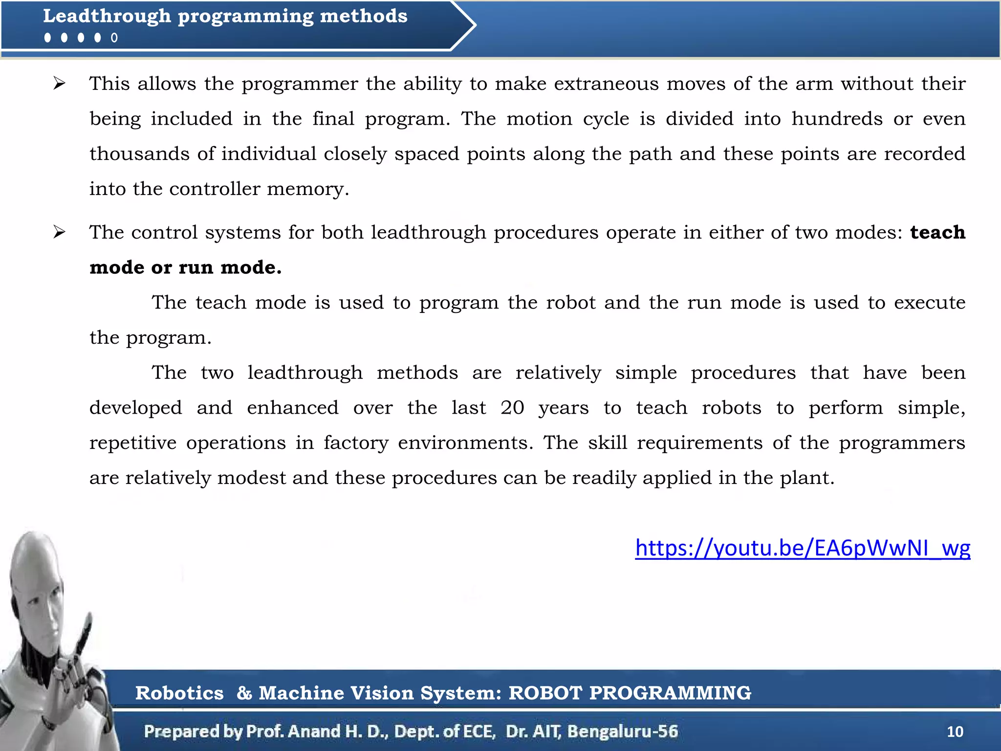 RMV robot programming | PDF