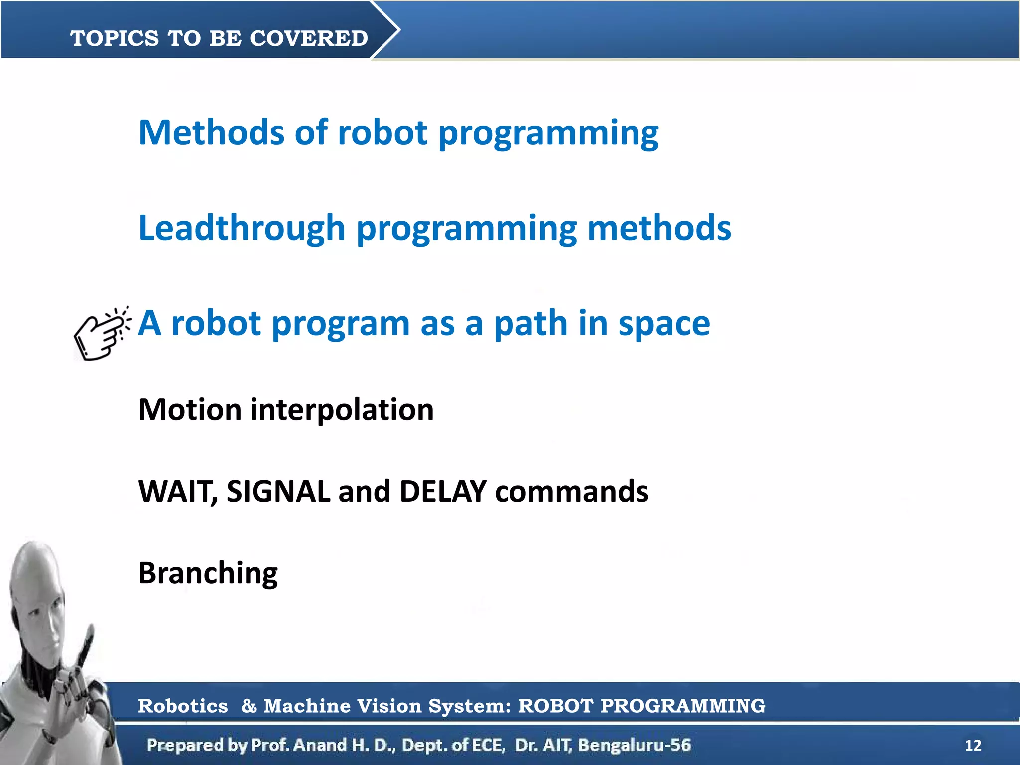 RMV robot programming | PDF