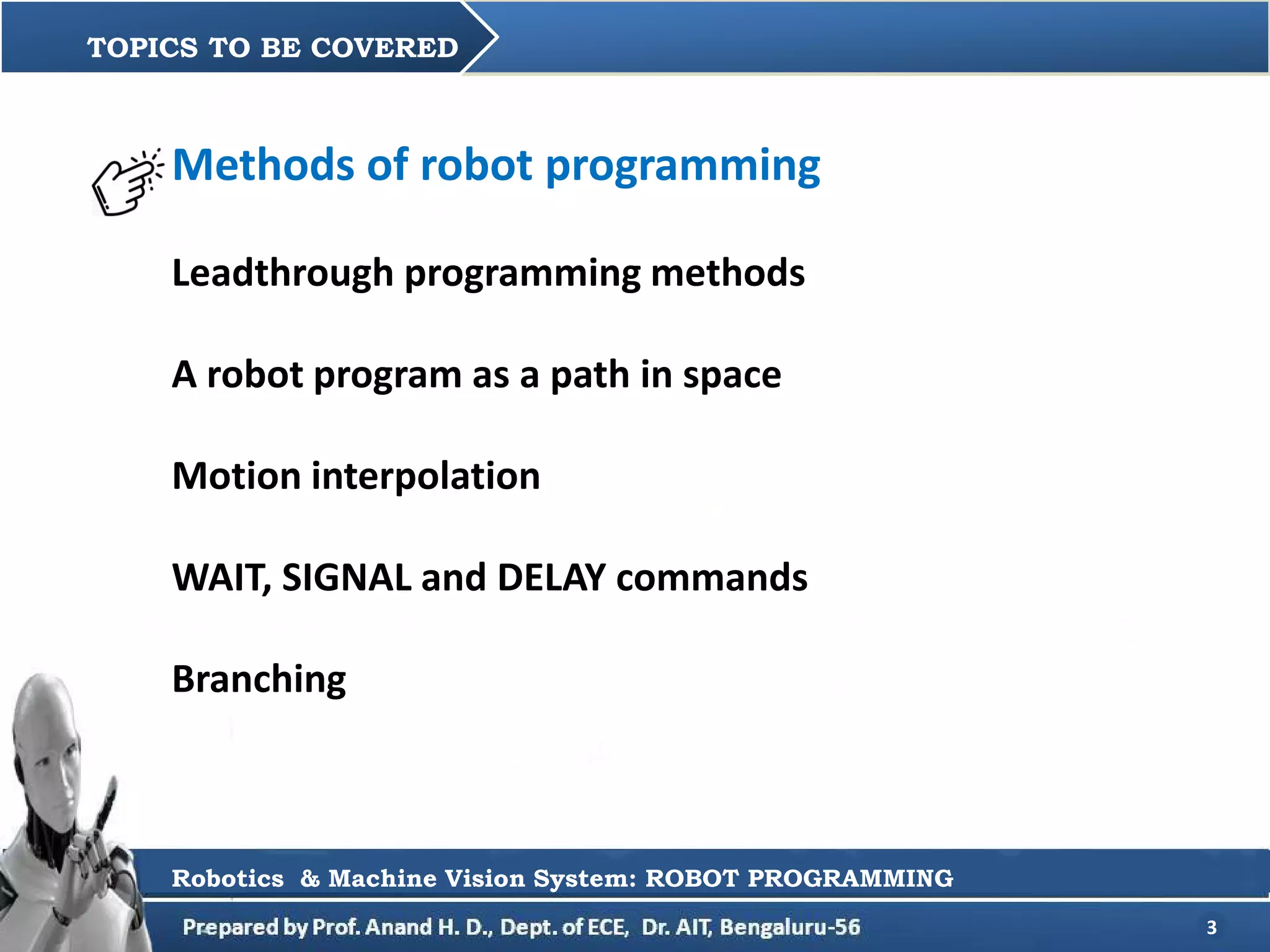 RMV robot programming | PDF