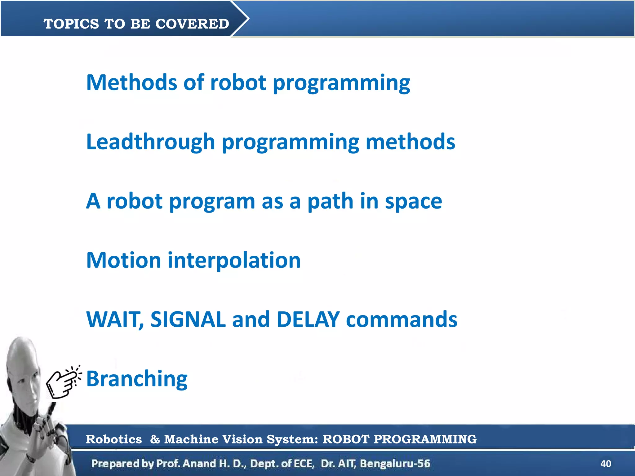 RMV robot programming | PDF