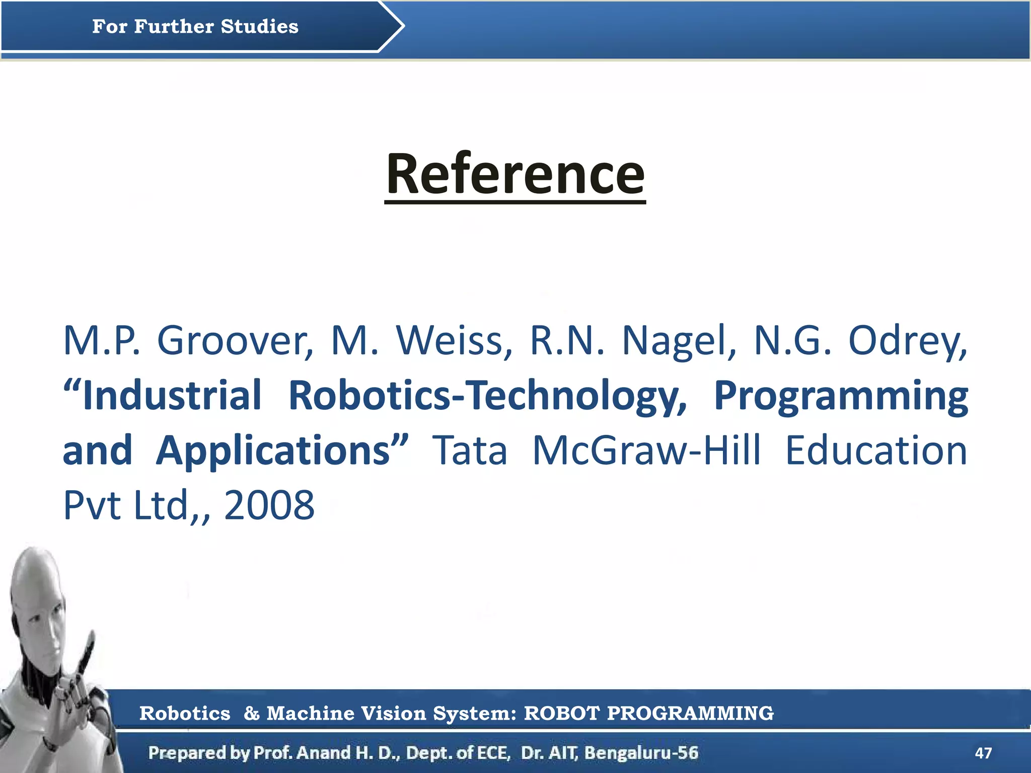 RMV robot programming | PDF