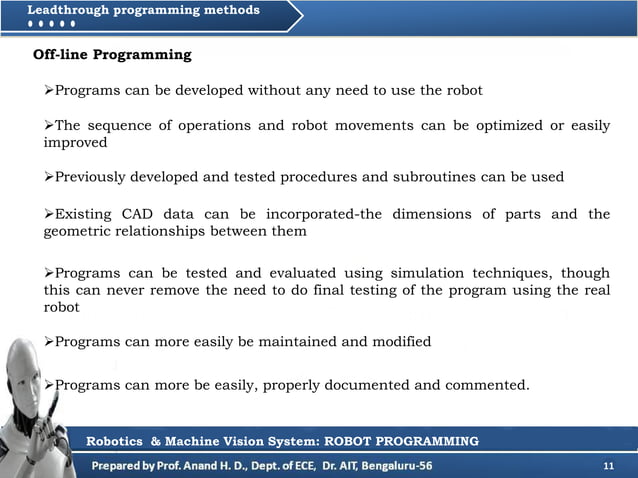 RMV robot programming | PDF