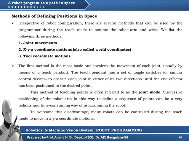 RMV robot programming | PDF