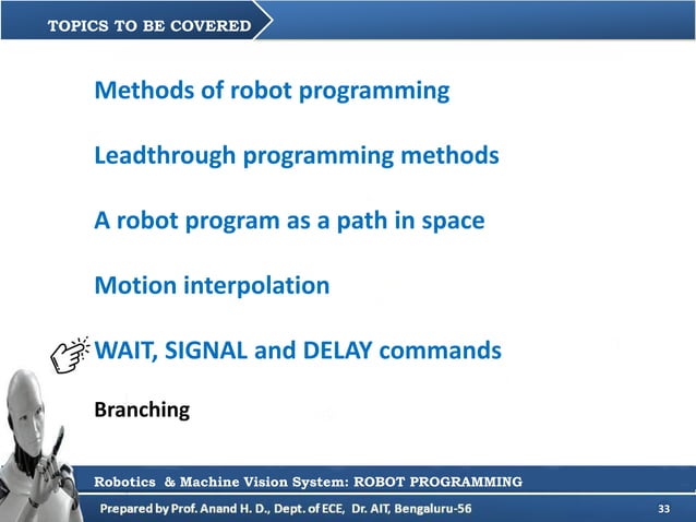 RMV robot programming | PDF