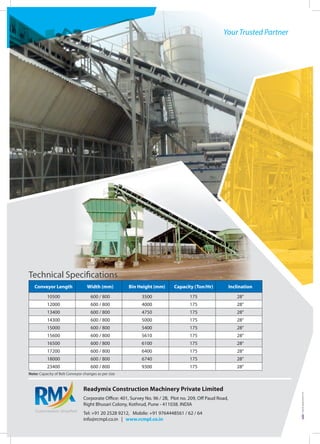 Ready Mix Construction Machinery Pvt Ltd | PDF