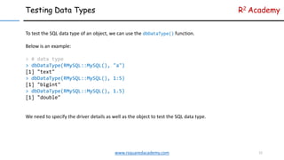 RMySQL Tutorial For Beginners | PDF