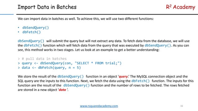 RMySQL Tutorial For Beginners | PDF