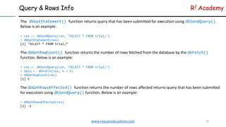 RMySQL Tutorial For Beginners | PDF