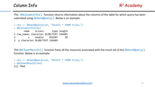 RMySQL Tutorial For Beginners | PDF