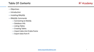 RMySQL Tutorial For Beginners | PDF