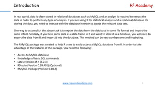 RMySQL Tutorial For Beginners | PDF
