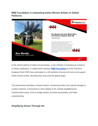 RMZ Foundation is celebrating Indian Women Artists on Global Platforms.pdf