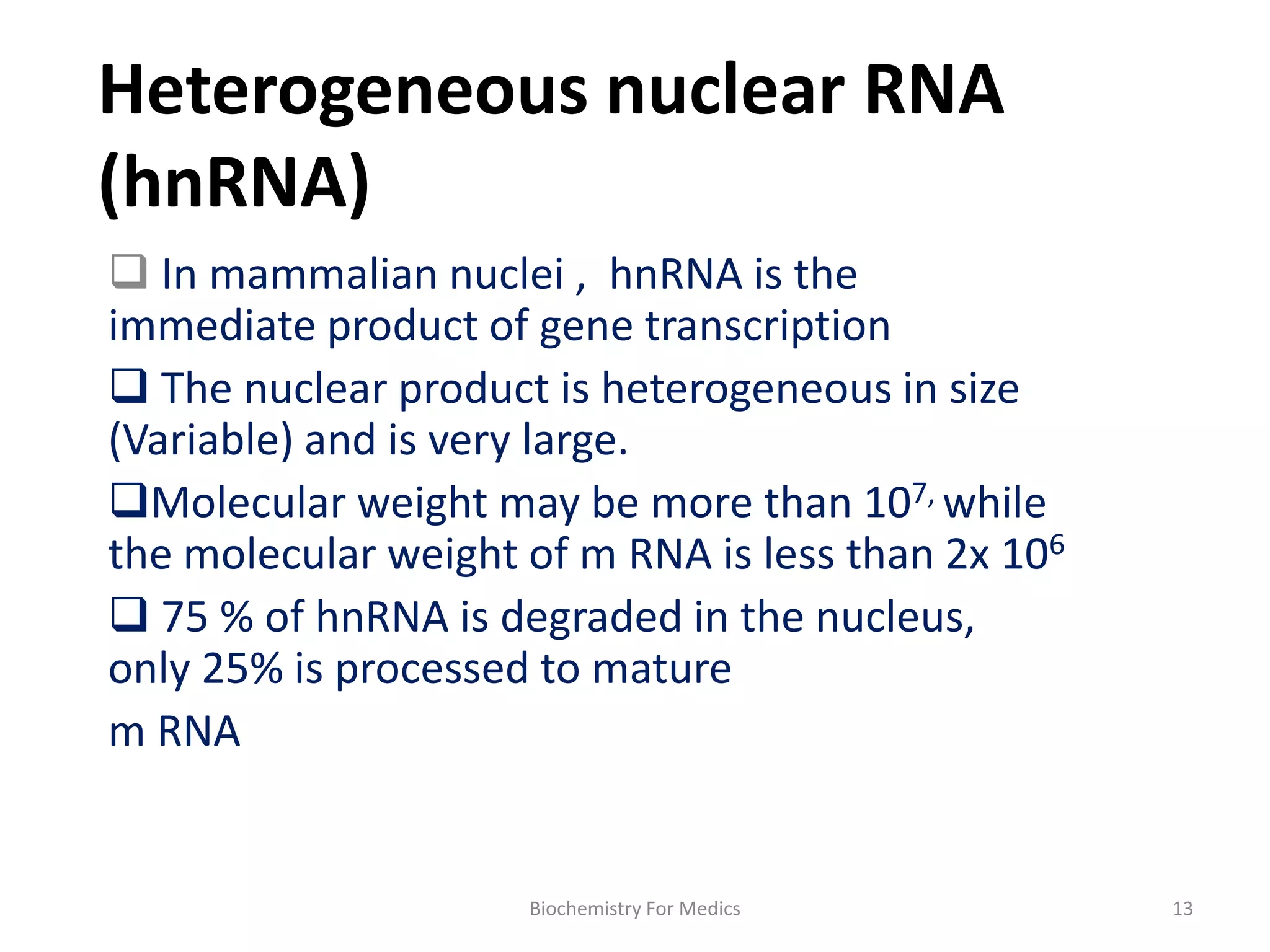 RNA- Structure, Types and Functions | PPTX