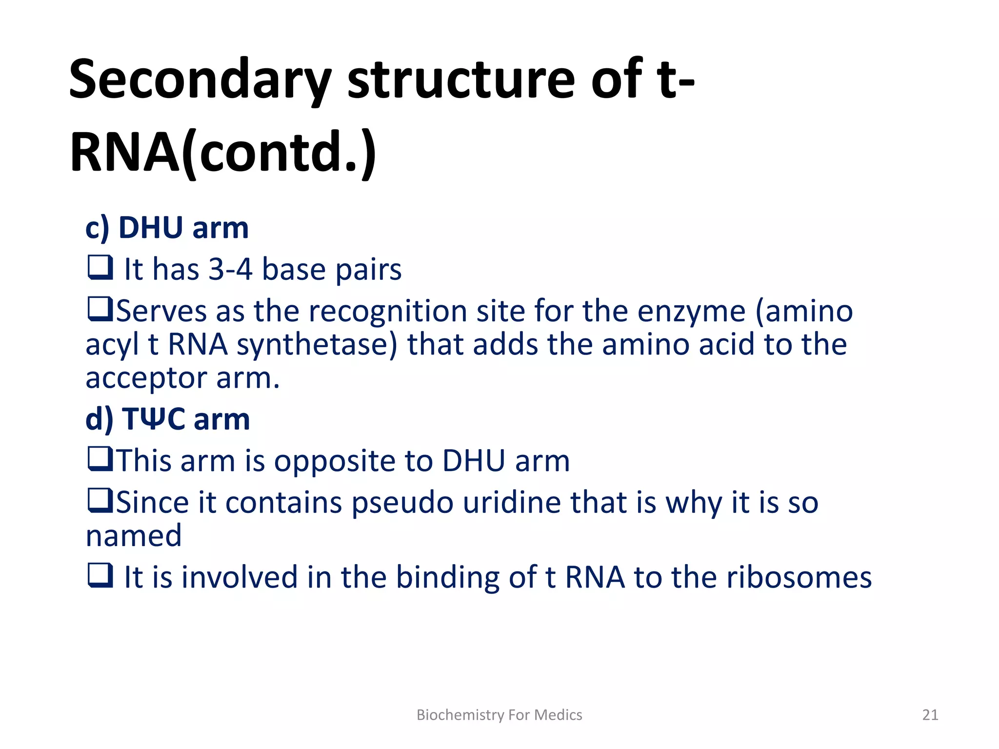 RNA- Structure, Types and Functions | PPTX